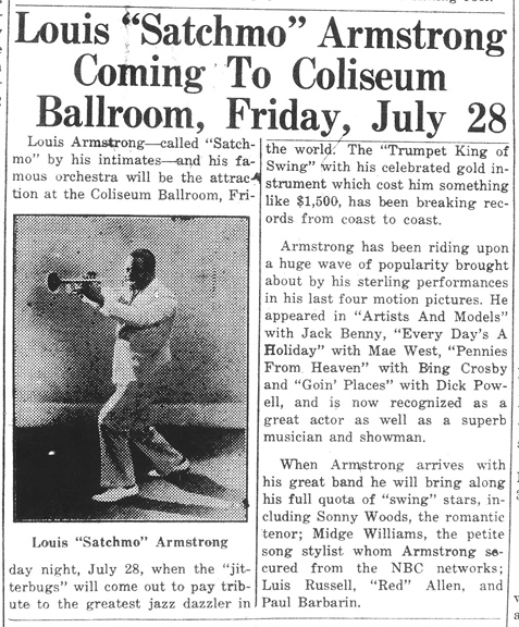 Louis Armstrong in Minnesota, 1939 – The Celestial Monochord